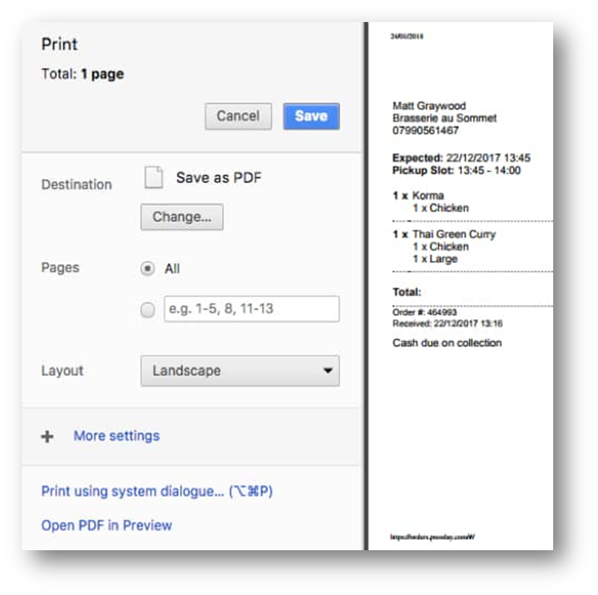 Set up a printer on Google Chrome