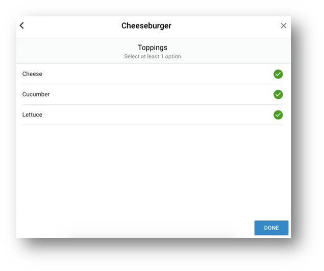 Pre-select Modifier Options