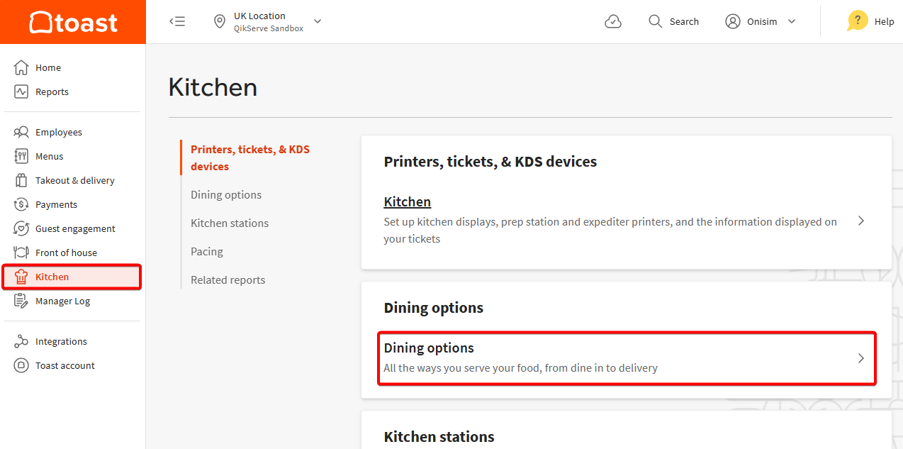 Configure your Toast integration